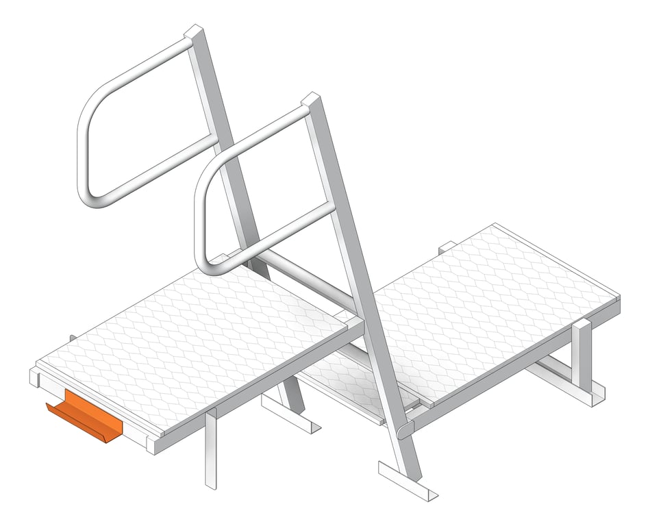 Dock Ladder Kattsafe Parapet - BIMcontent.com